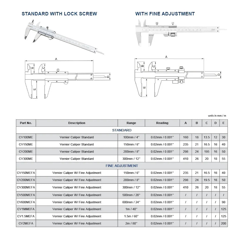 Calipers Vernier – Rotary Tools